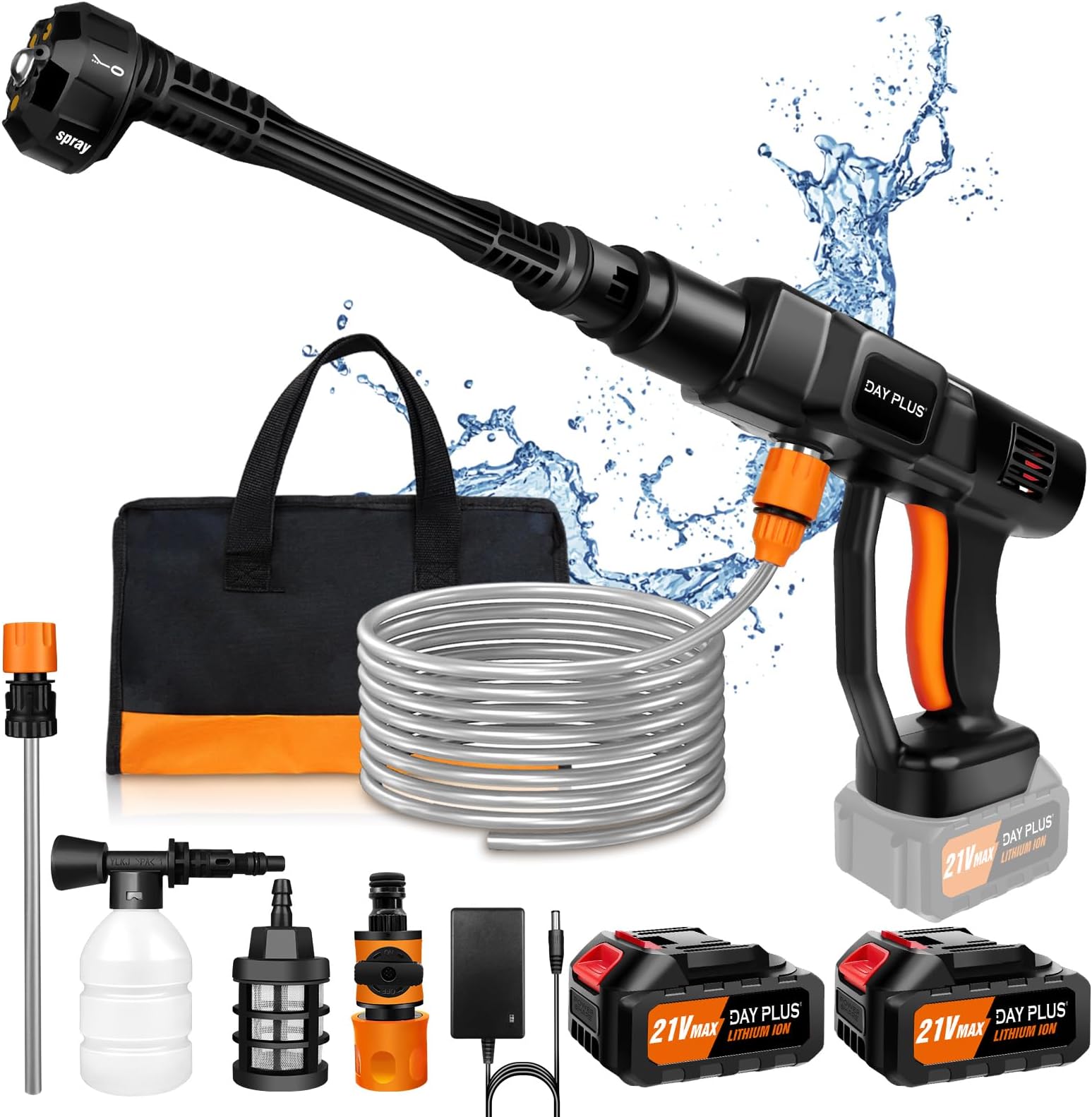 STARLYF Portable Pressure Washer - High Pressure Cleaner, Car Wash Gun ...