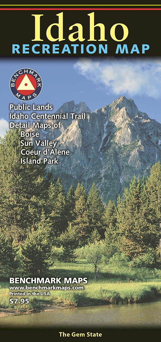 Idaho, The Gem State, Recreation Map, 2024 Edition (Benchmark)