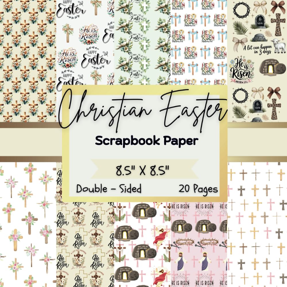 Christian Easter Scrapbook Paper: Resurrection Themed Paper For ...