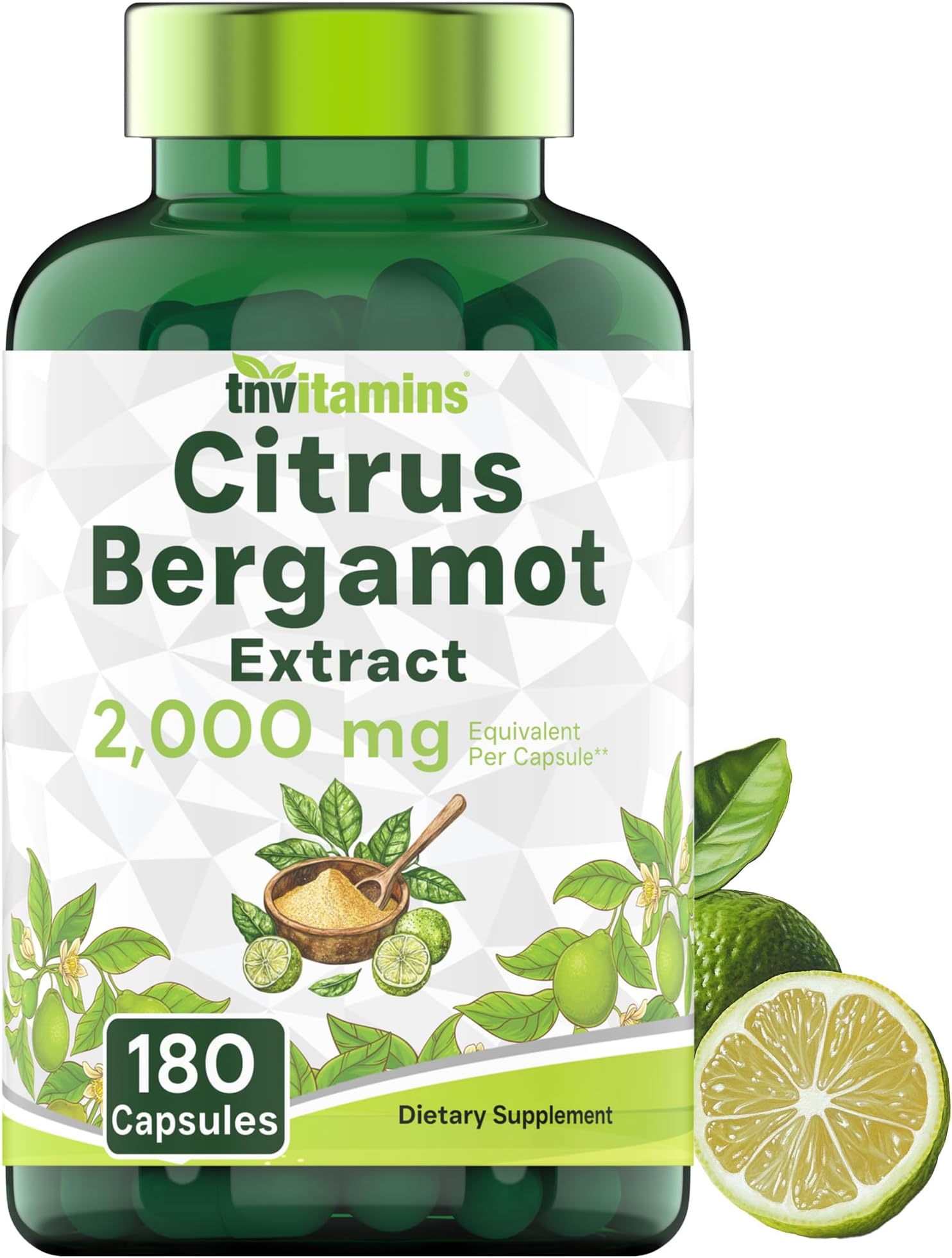 Amazon.com: tnvitamins Citrus Bergamot 2000mg - 180 Capsules | Ultra ...