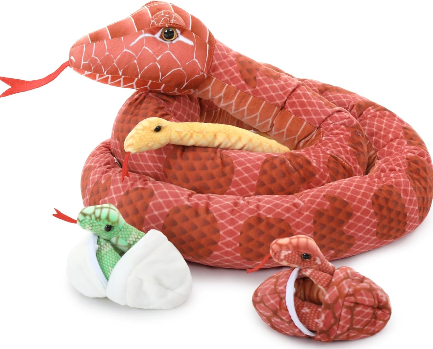 Amazon.com: MorisMos Giant Boa Constrictor - 80" Realistic Green Snake ...