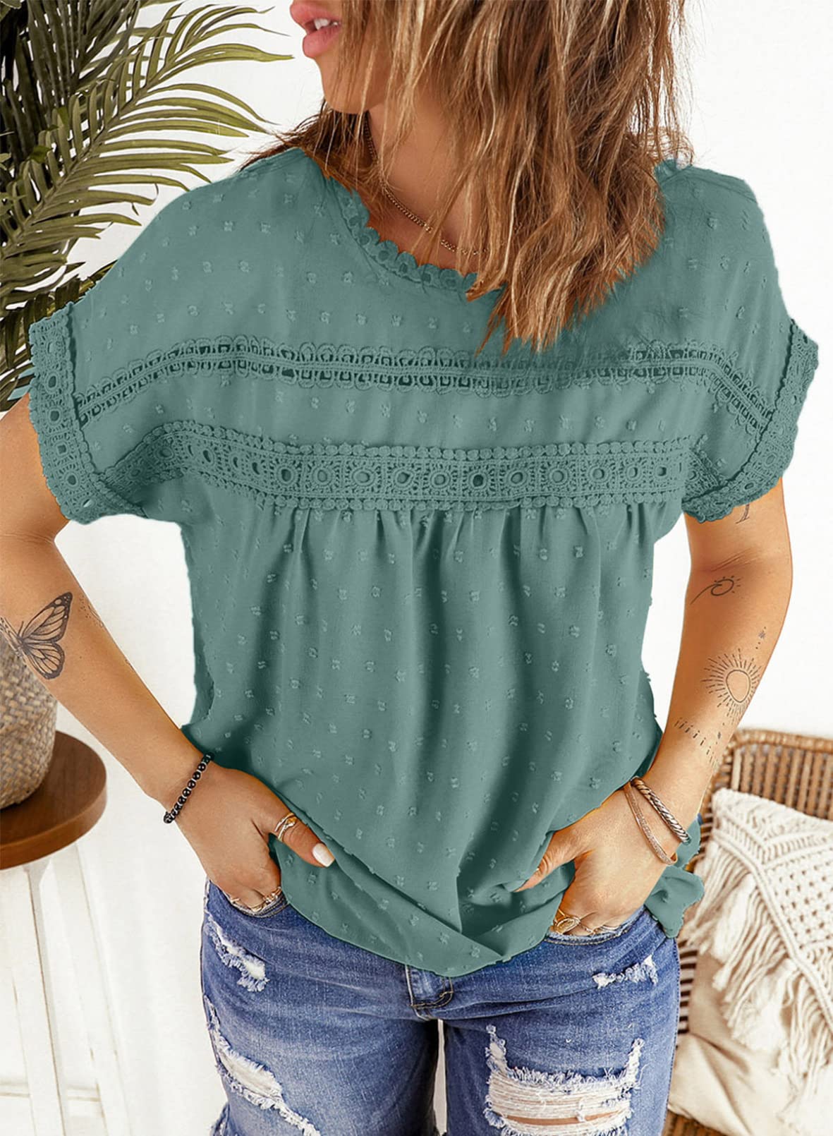 Snapklik.com : Womens Tops 2025 Summer Blouses And Tops Dressy Casual ...