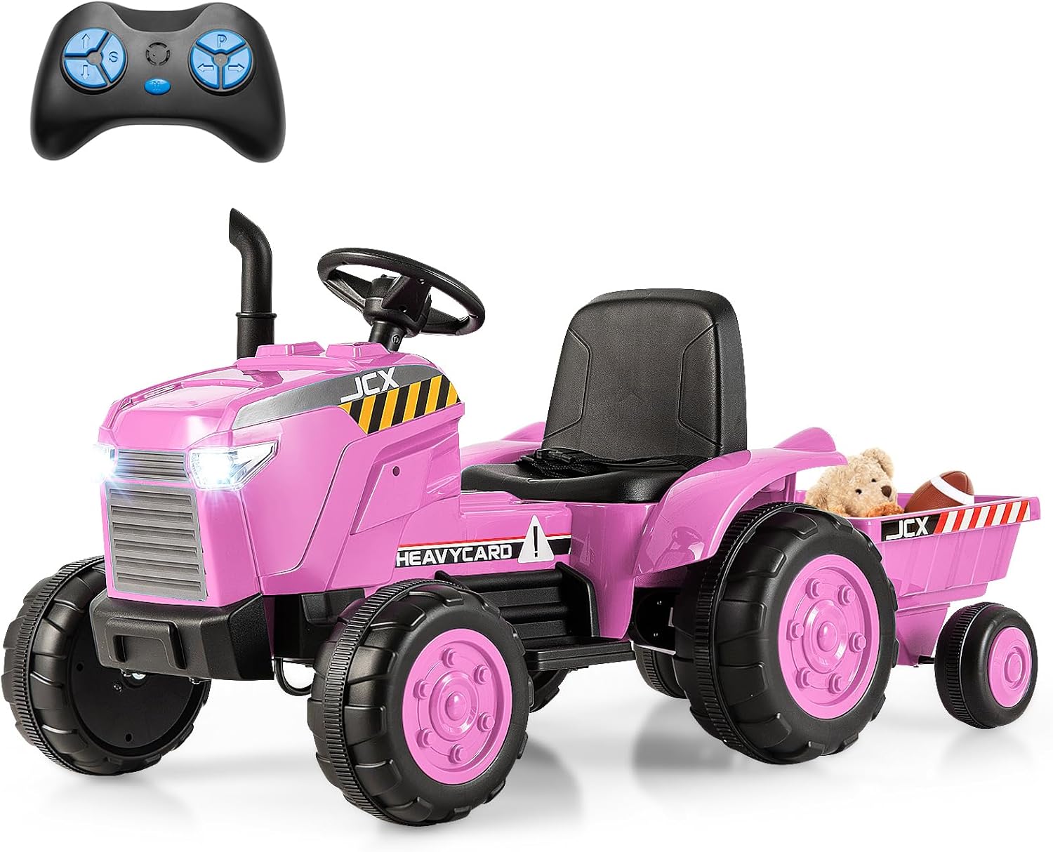 Amazon.com: HONEY JOY Kids Ride On Tractor, 12V Battery Powered ...