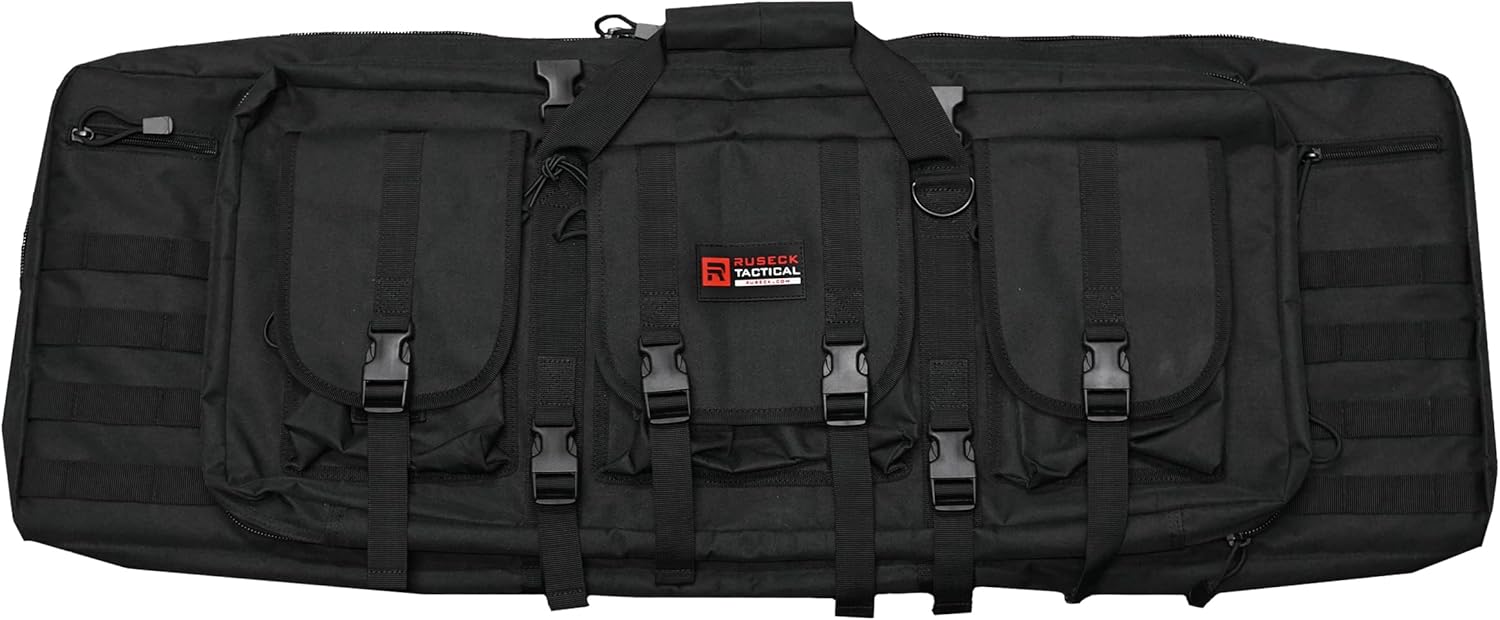 Amazon.com : Ruseck Tactical - The Marksman Double Long Gun Bag Case ...