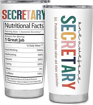 Amazon.com | Secretary Gifts Tumbler,Secretary Gifts for Women ...