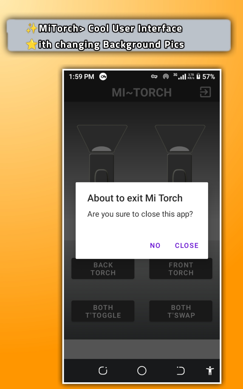 Mi Torch - front and back light control-Amazonアプリストアのアプリ