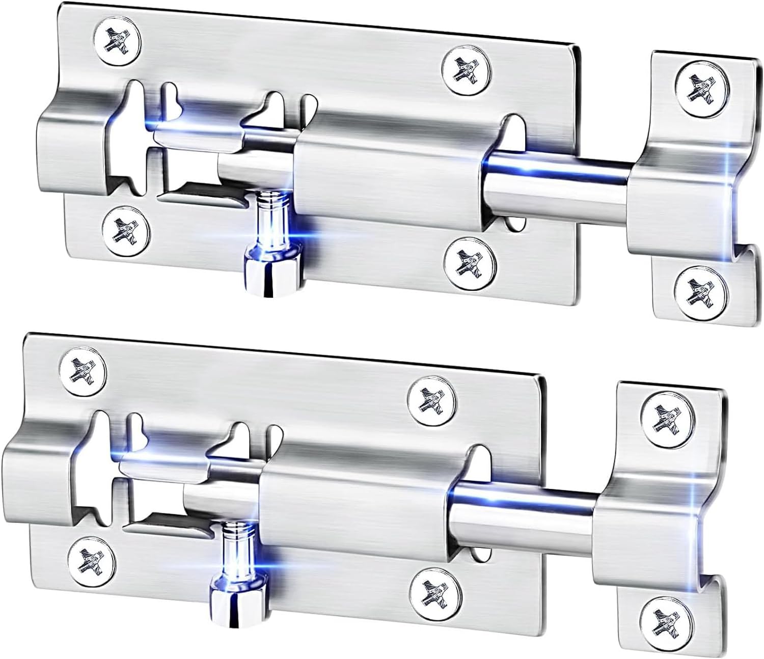 Amazon.com: 2 Pack Barrel Bolt Latch - Stainless Steel Slide Lock, Easy ...