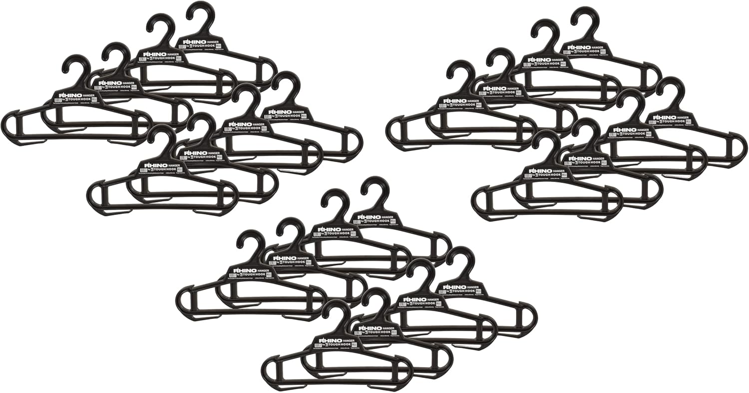 Rhino Hanger Paquete de 24 The Everyday for Everything Hanger Fabricado ...