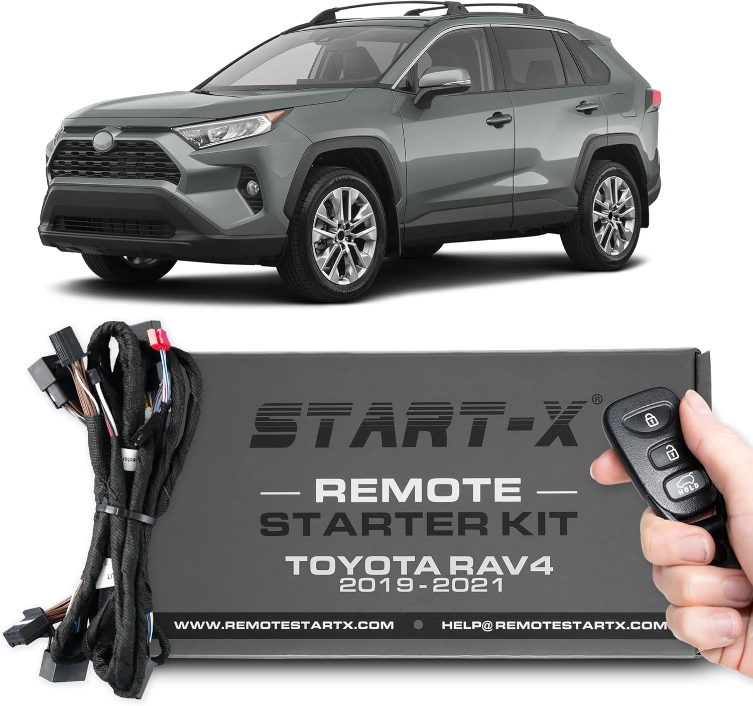 Start-X (USA Brand) Remote Starter Kit for Toyota RAV4 (2019-2021) Push ...