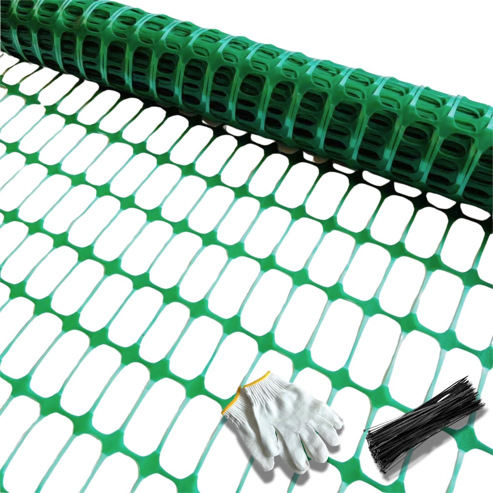 Amazon.com : BOEN 4' x 100' Green Temporary Fencing, Mesh Snow Fence ...