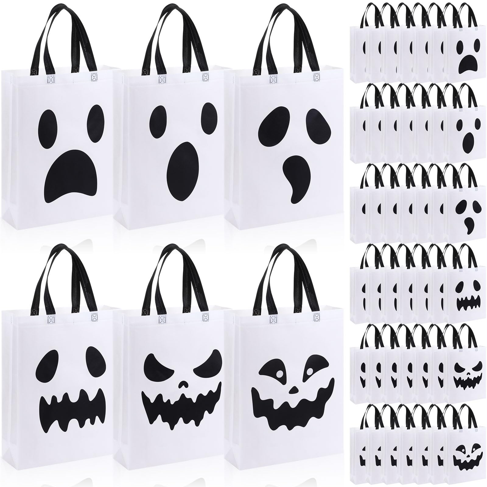 Amazon.com: Sanwuta 48 Pcs Halloween Tote Bags Gift Bags 14.9 x 11.8 ...