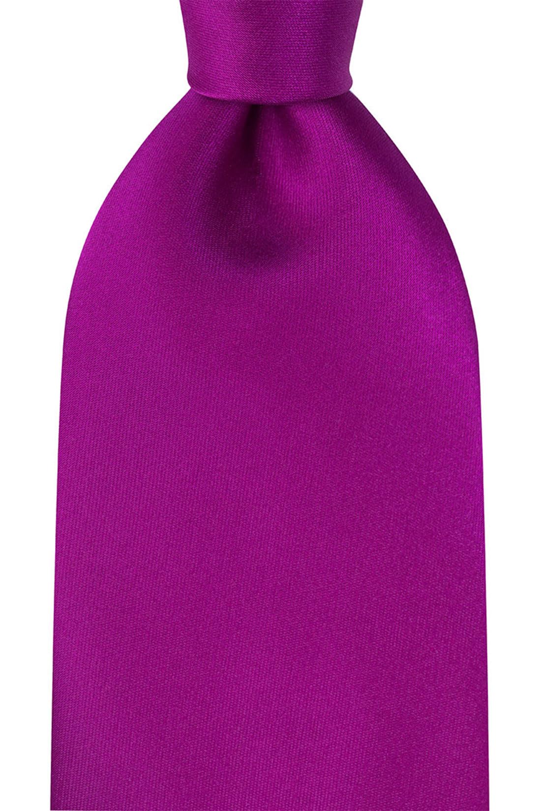Snapklik.com : Mens Dark Magenta Solid Satin Tie Royal Purple Necktie ...