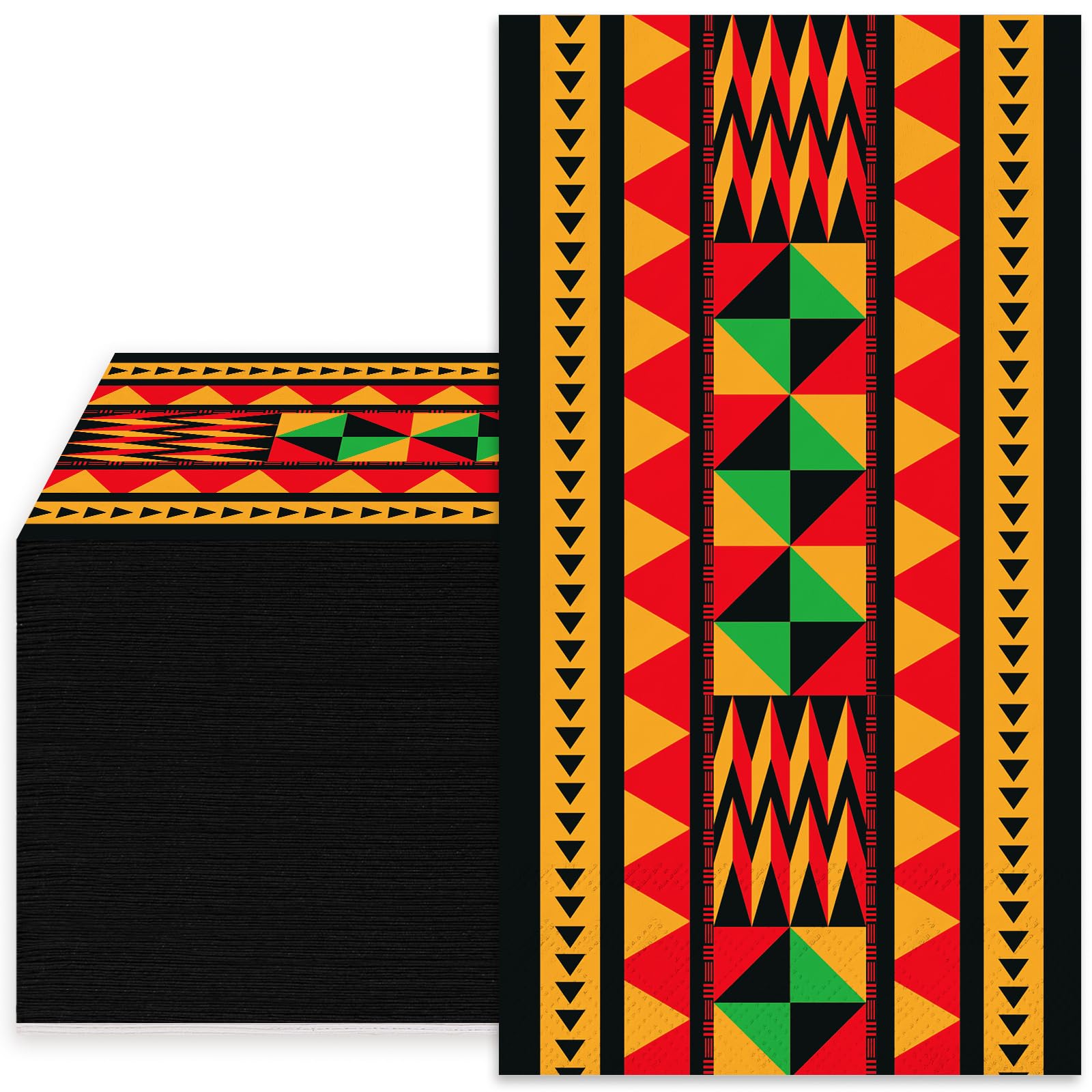 Amazon.com: Whaline 80Pcs Kwanzaa Guest Paper Napkin Black History ...