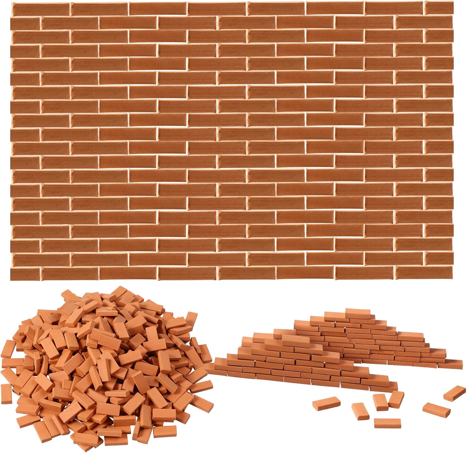 Amazon.com: Civaner 350 Pcs Mini Bricks for Landscaping Small Miniature ...