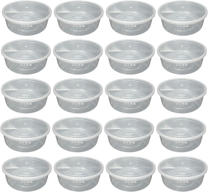 JMS we create smile 2.5l Litre Clear Plastic Food Container Round ...