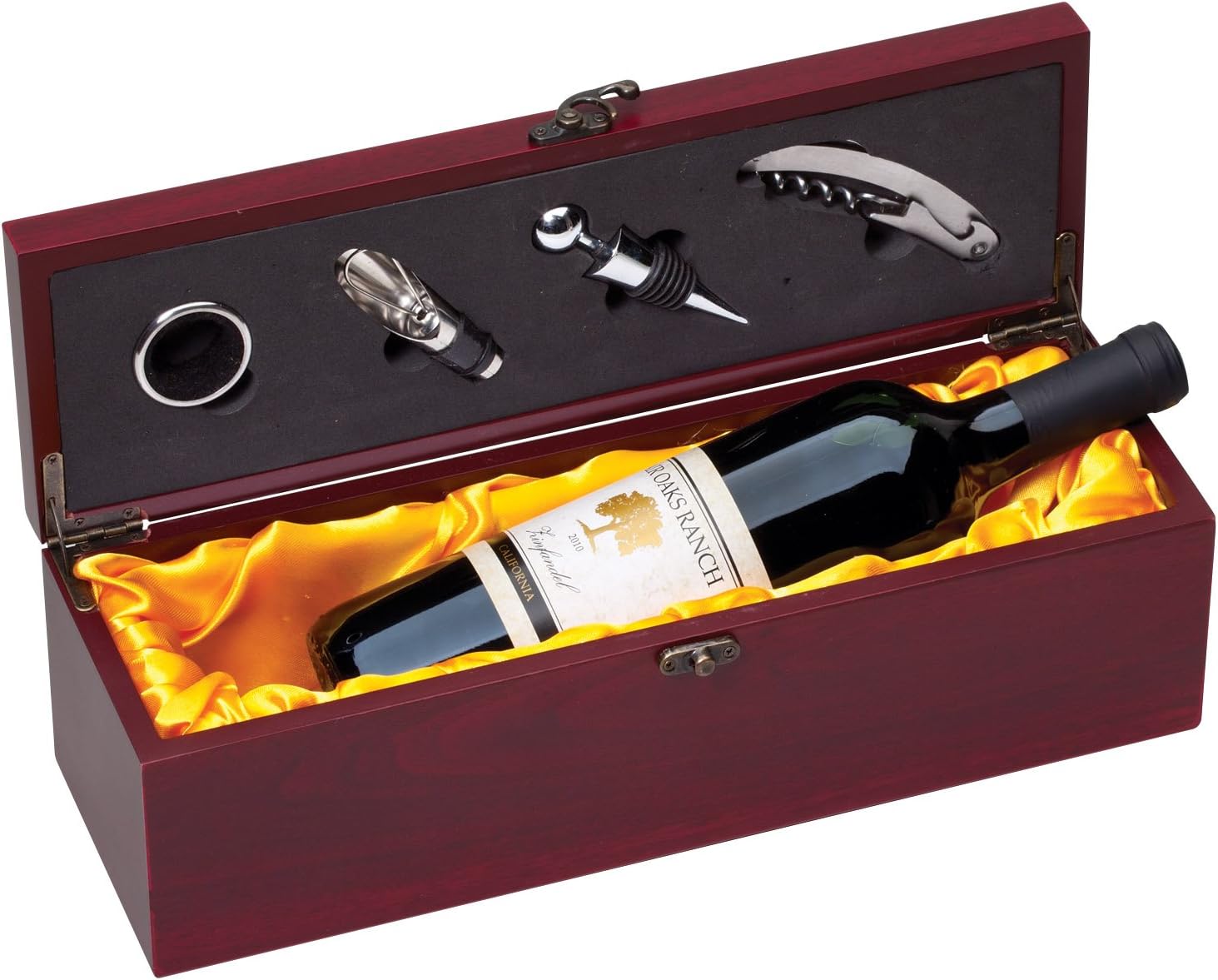 Amazon.com | Wine Presentation Box with Wine Accessory Set and Optional ...