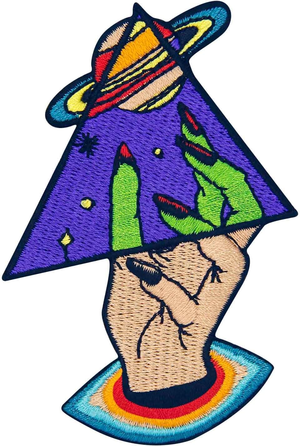 Amazon.com: ZEGINs Touch The Sky Patch Embroidered Applique Badge Iron ...