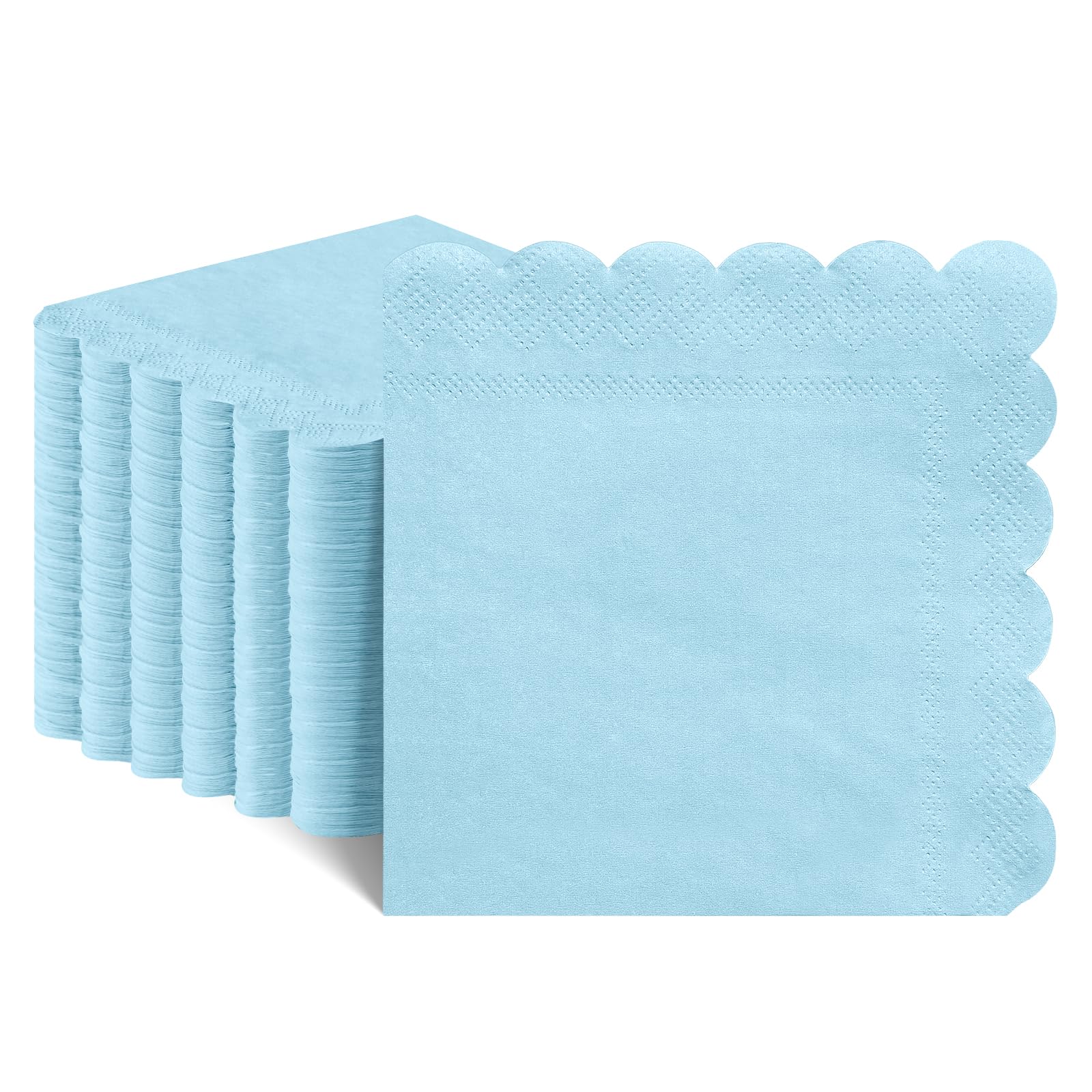 Amazon.com: NatNarr 120 Pcs Cocktail Napkins, Light Blue Boy Baby ...