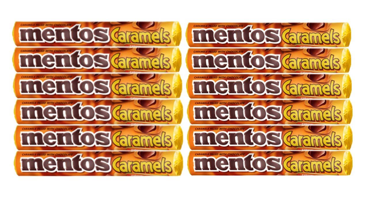 Amazon.com : Caramel Mint Candy Roll Chewy - Party Travel Non Melting ...