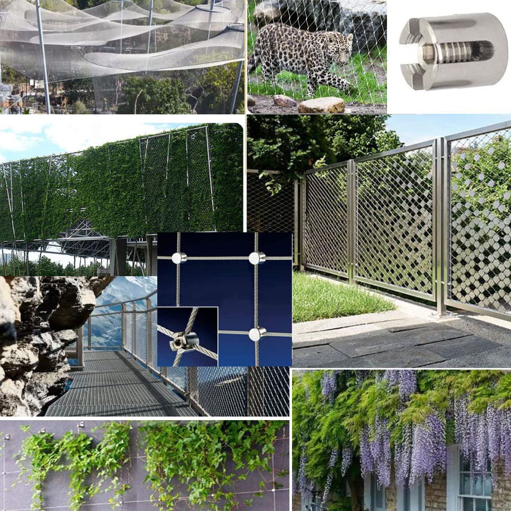 Buy XXHong 316 Stainless Steel Cross Cable Clamps for Wire Cables Cable ...