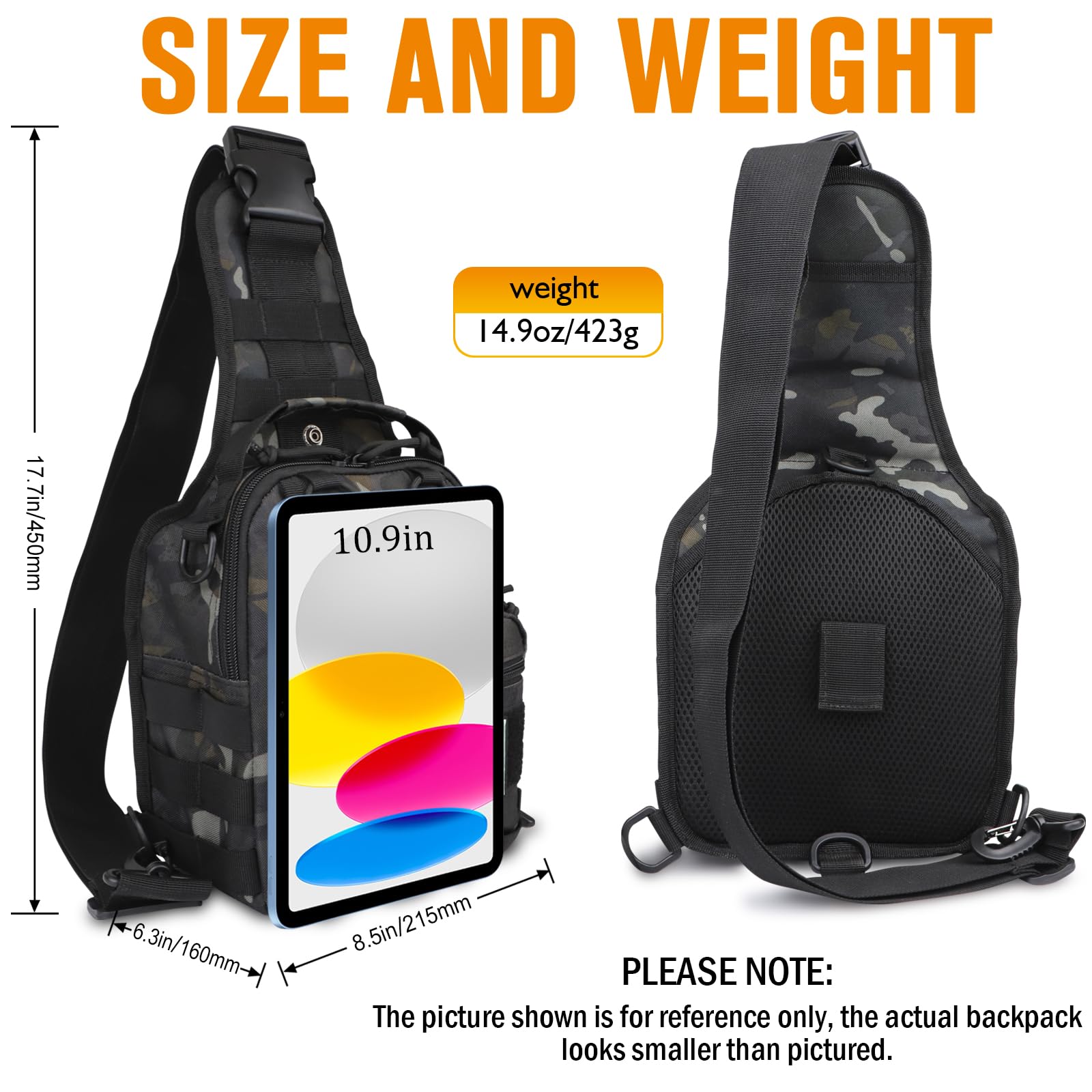 Snapklik.com : Small Fishing Backpack, Fly Fishing Sling Pack ...