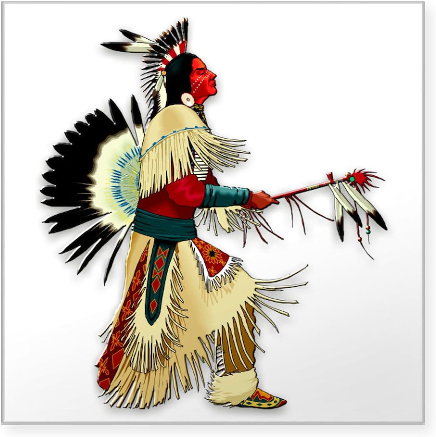 Amazon.com: Pack 50 Pcs Native American Indian Stickers for Water ...