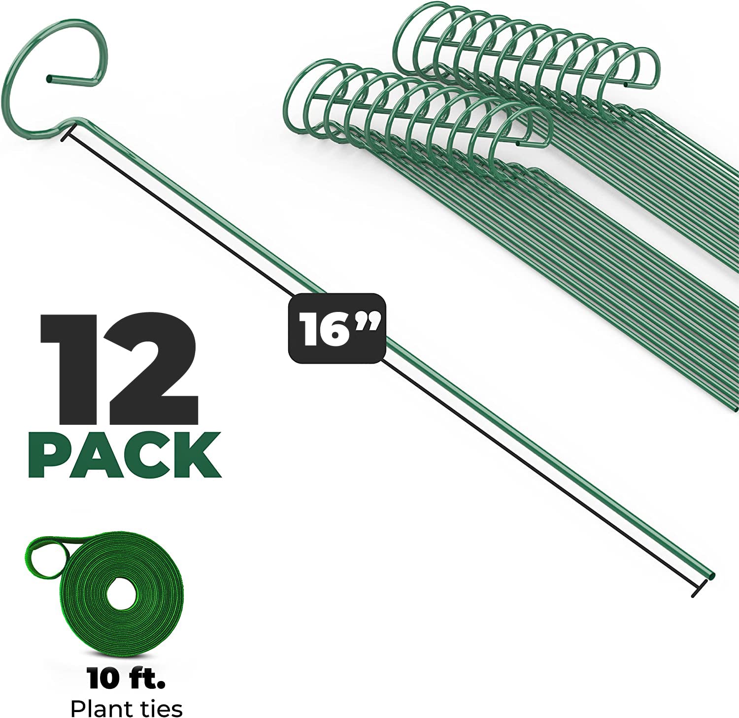 Snapklik.com : K-Brands 36 Inch 20 Pack Tall Plant Support Stakes Heavy ...
