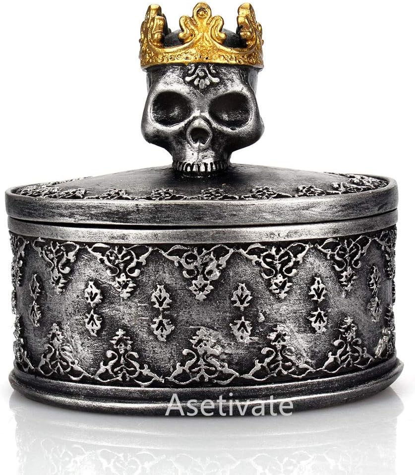 Amazon.com: ZKULL Skull Ring Holder - Sugar and Skulls Goth Organizer ...