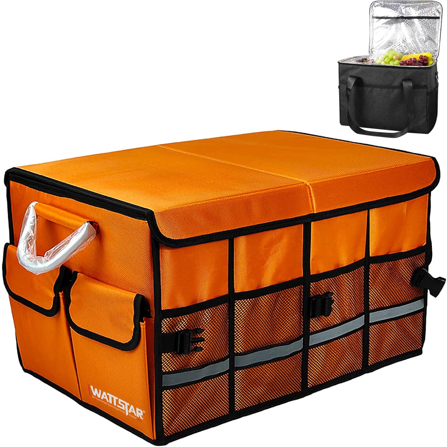 Wattstar Car Boot Organiser, Multi-compartments Car Boot Storage ...