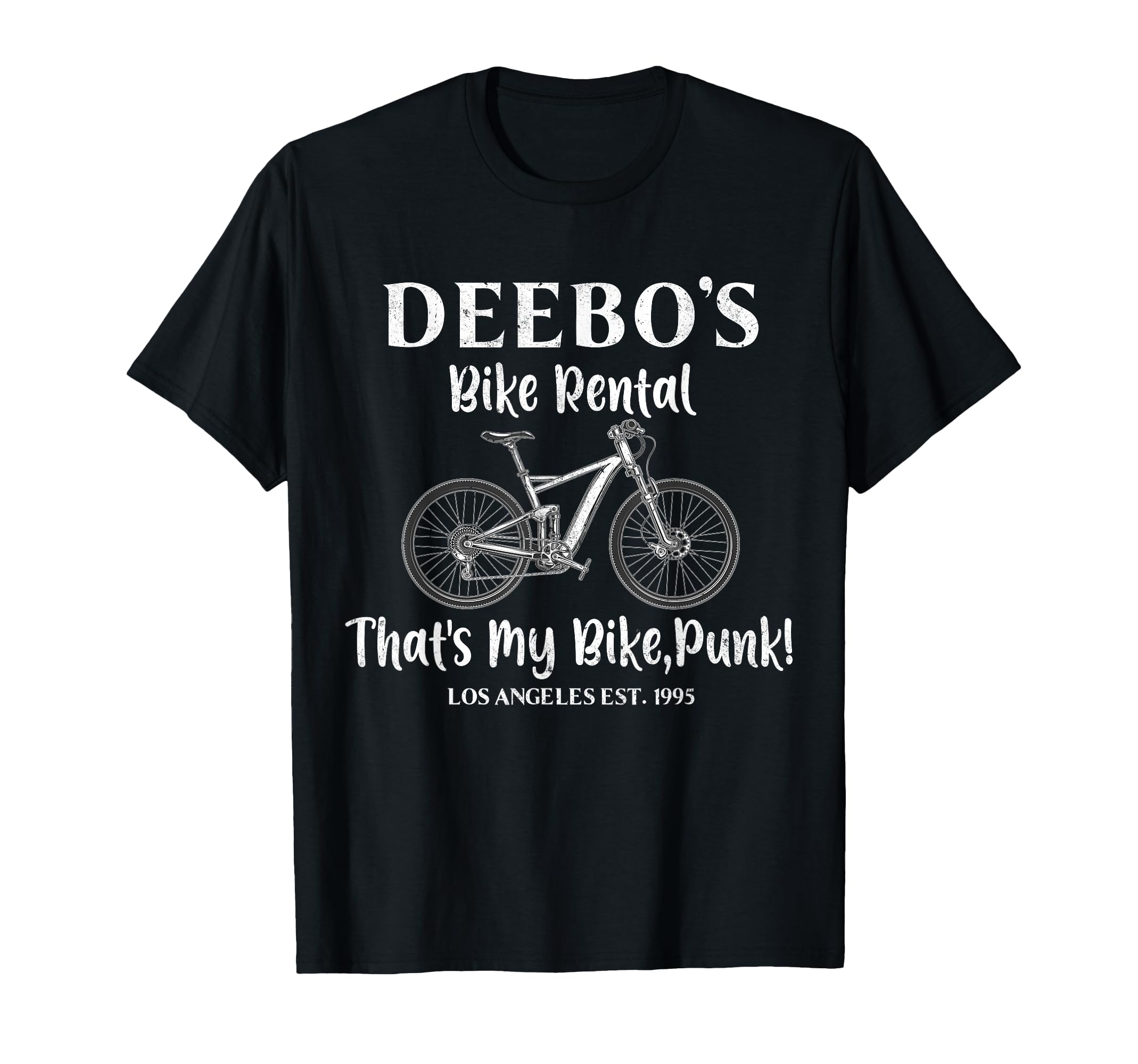 Amazon.com: Deebo Bike Rental That's My Bike Punk T-Shirt : Clothing ...