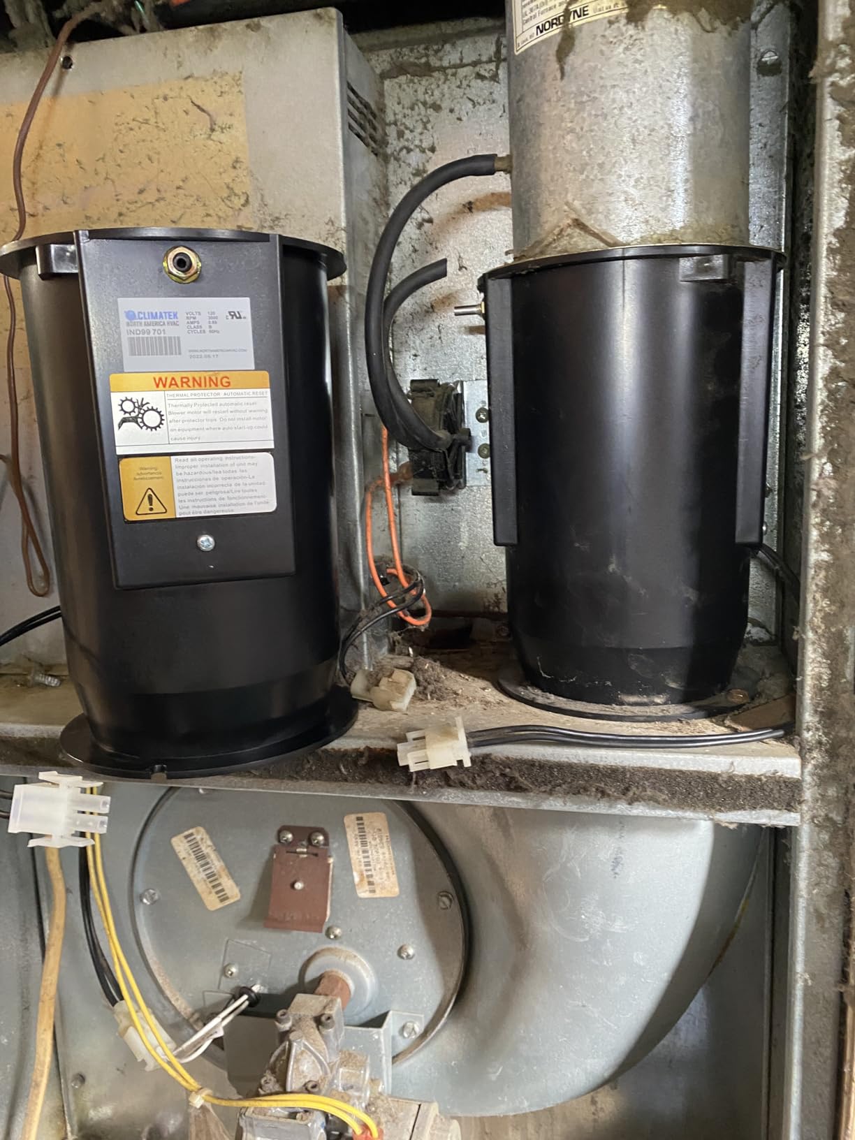 903404 - ClimaTek Upgraded Furnace Exhaust Inducer Motor Fits Nordyne ...