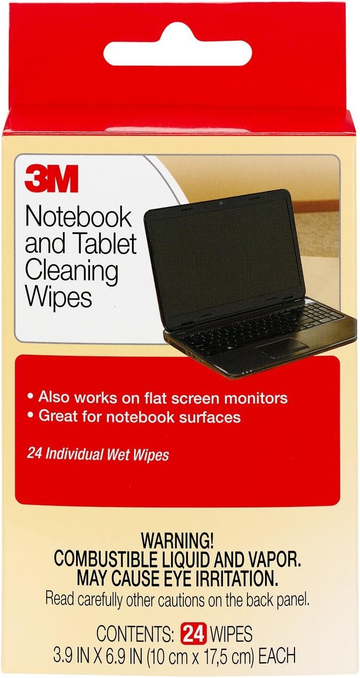 Amazon.com: 3M Notebook Screen Cleaning Wipes, 3.9 x 6.9 Inches (CL630 ...