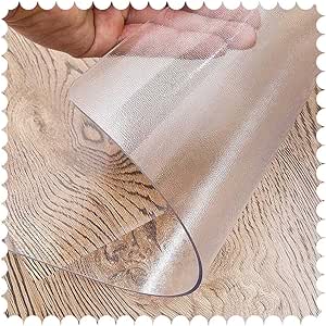Amazon.com: LENG Dining Table Cloth Transparent Table Protector PVC ...