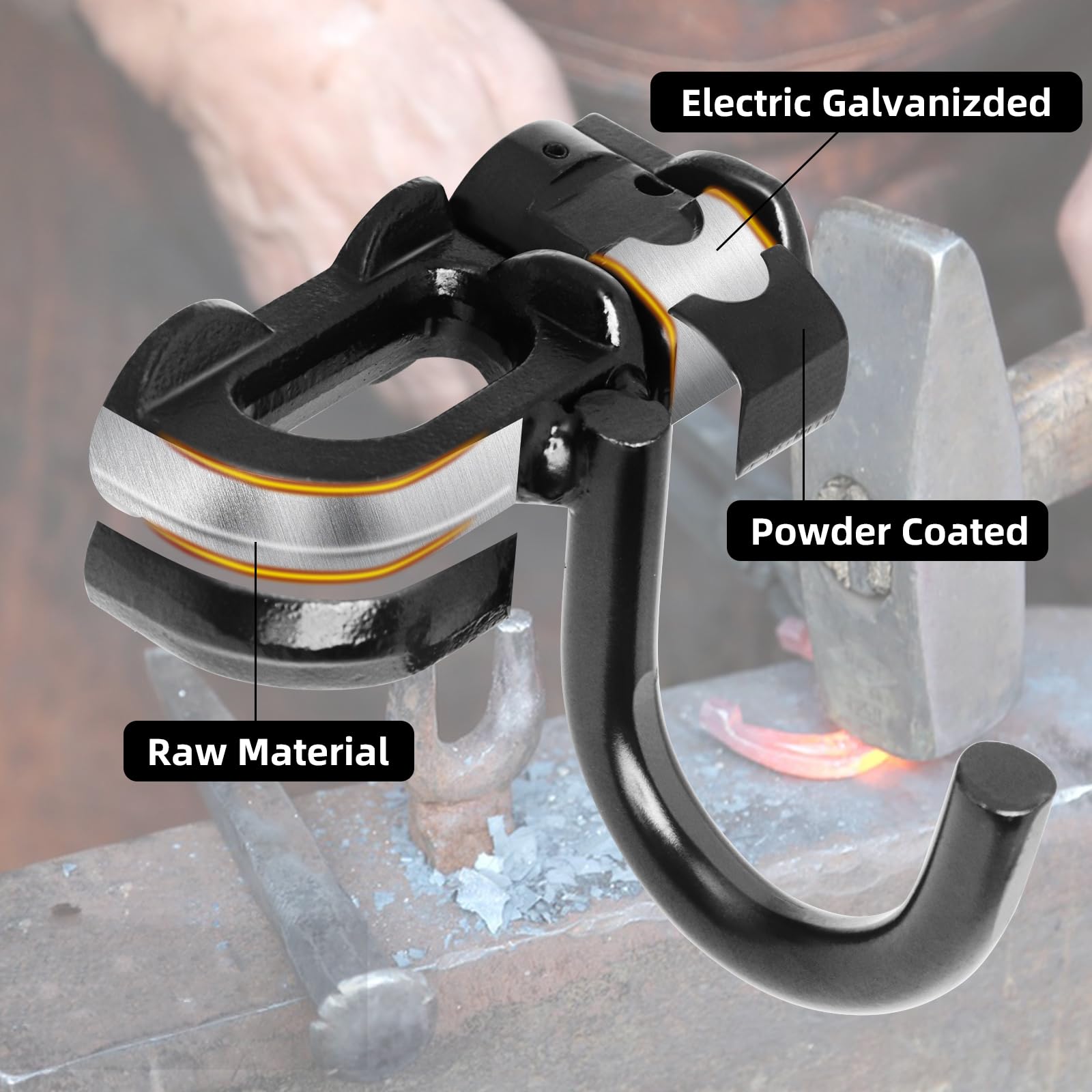Snapklik.com : PALOZO L-Track Hook Double Stud Tie Down Fitting L Track ...