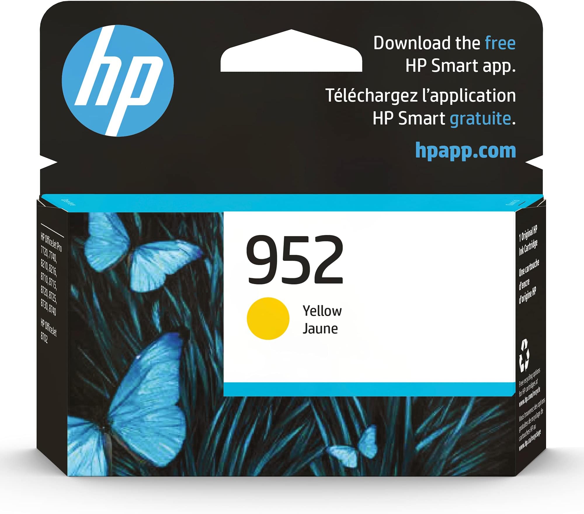 HP 952 Yellow Original Ink Cartridge - Cartucho de tinta para ...