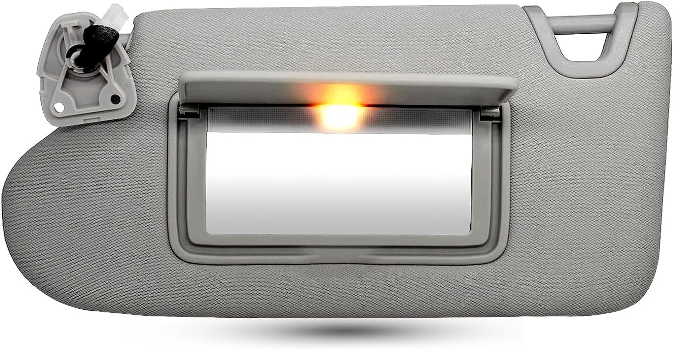 Amazon.com: Ezzy Auto Gray Left Driver Side Sun Visor Compatible with ...