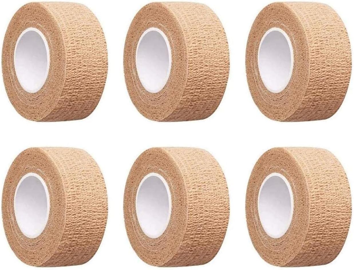 Amazon.com: 6pc-1 Inch Wide Skin Colour Elastic Self- Adhesive Bandage ...