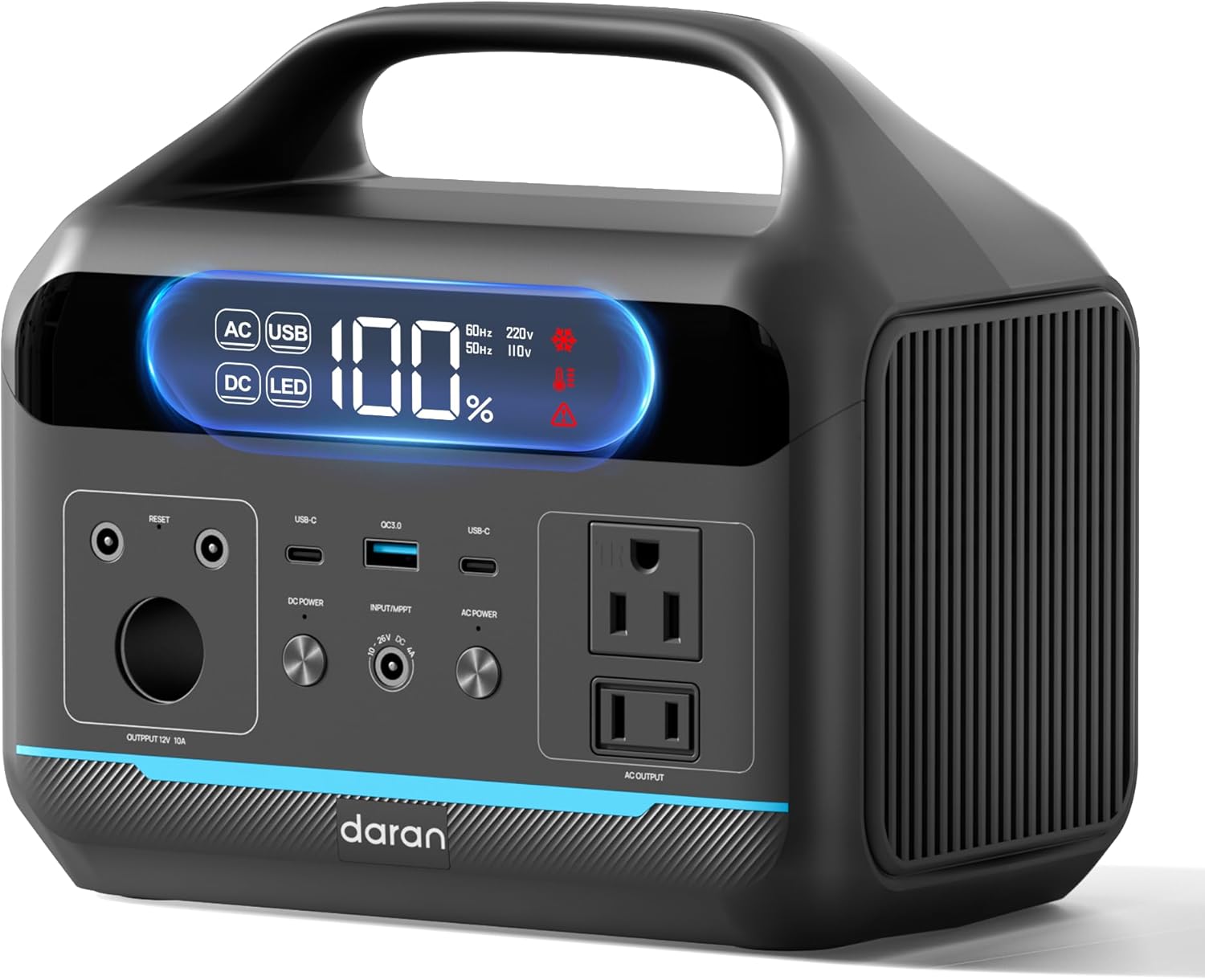 Amazon.com: DARAN Portable Power Station 600W(1200W Surge) - 288Wh(90 ...