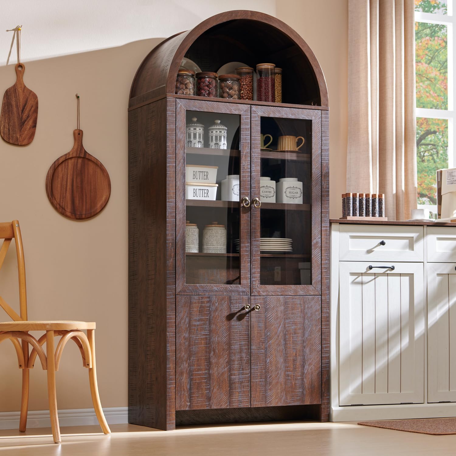 Amazon.com - Acme Dresden 4-Door Hutch and Buffet with 4 Drawers in ...