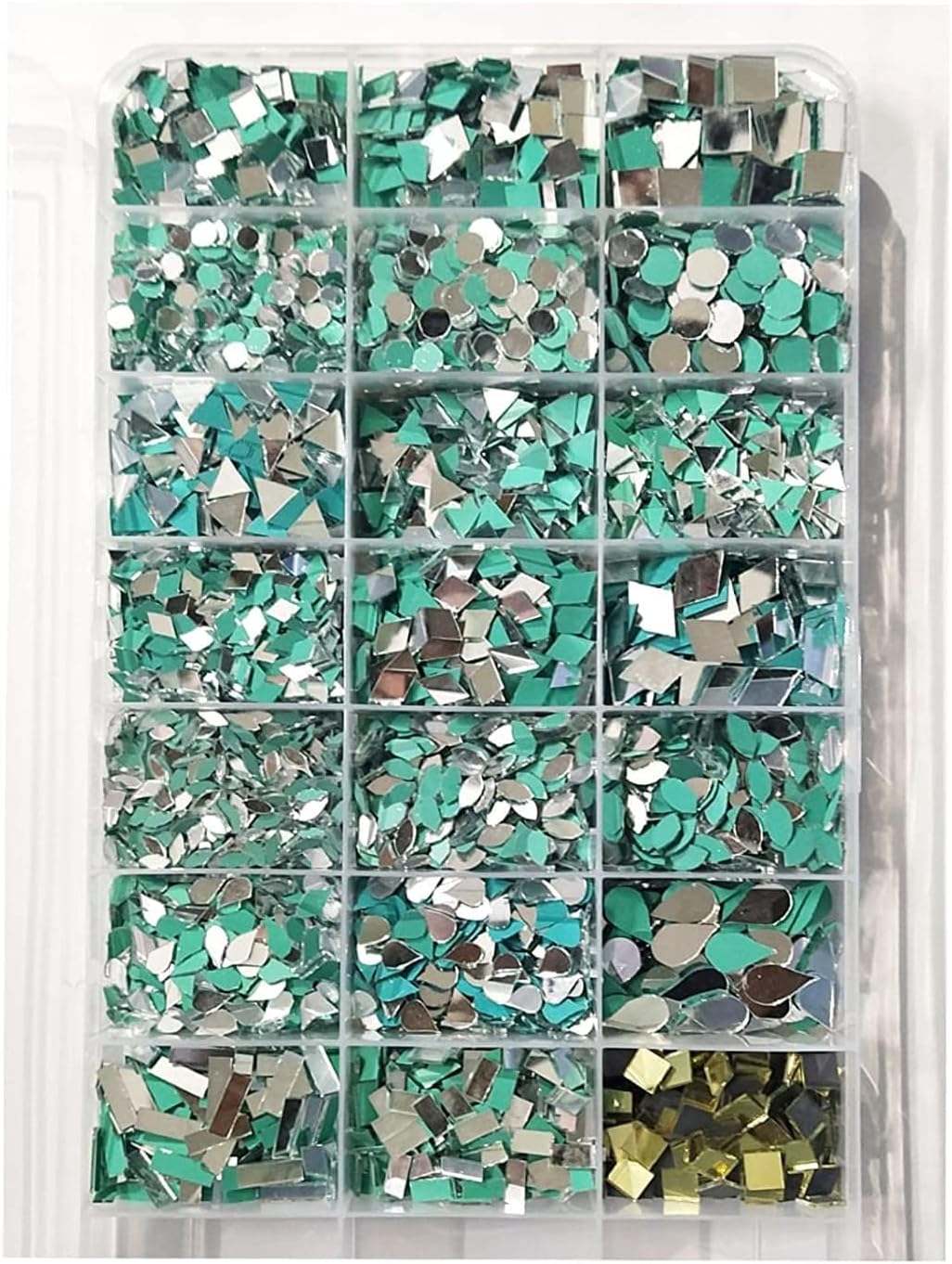 Buy 21 Shape Of Mirror For Craft Work, Small Mirror Glass Pieces For ...