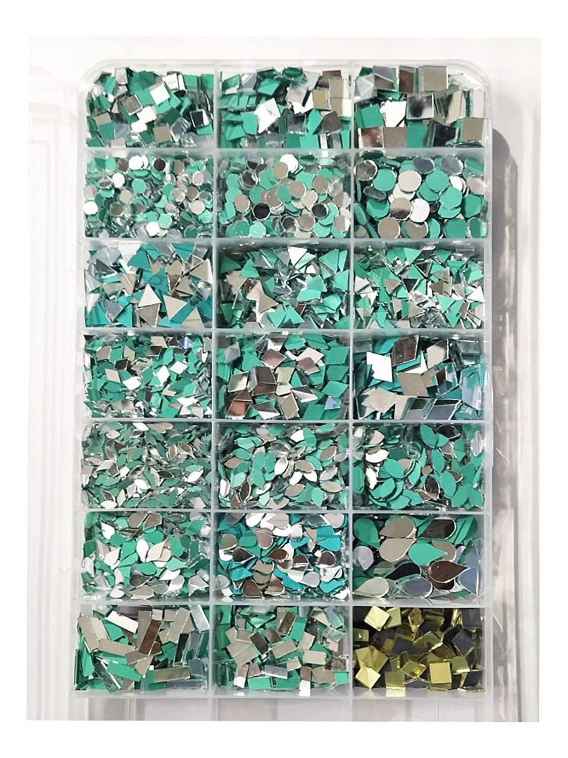 Buy 21 Shape Of Mirror For Craft Work, Small Mirror Glass Pieces For ...