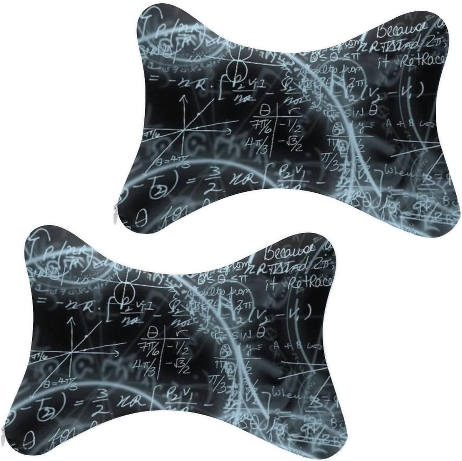 Amazon.com: Supdreamc Math Formula Equation Black Art Car Neck Pillow ...