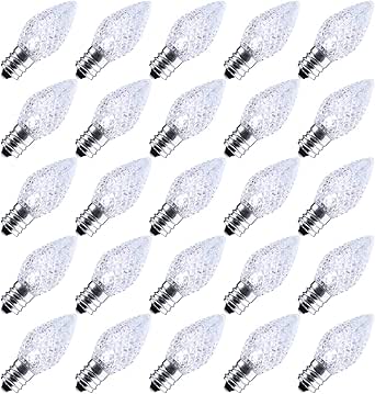 Minetom 50 Pack C7 Led Replacement Light Bulb, C7 Shatterproof ...