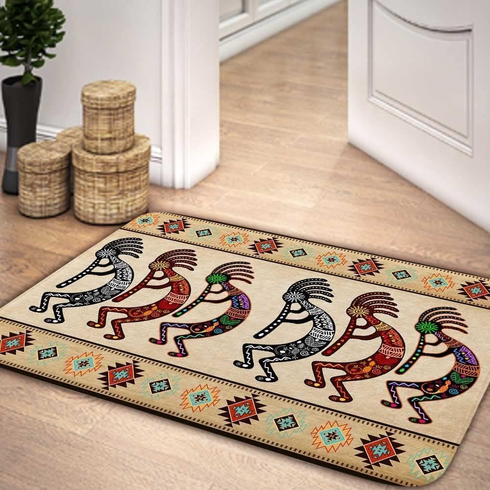 Amazon.com: DYNH Southwest Bathroom Rugs, Native American Aztec Bath ...