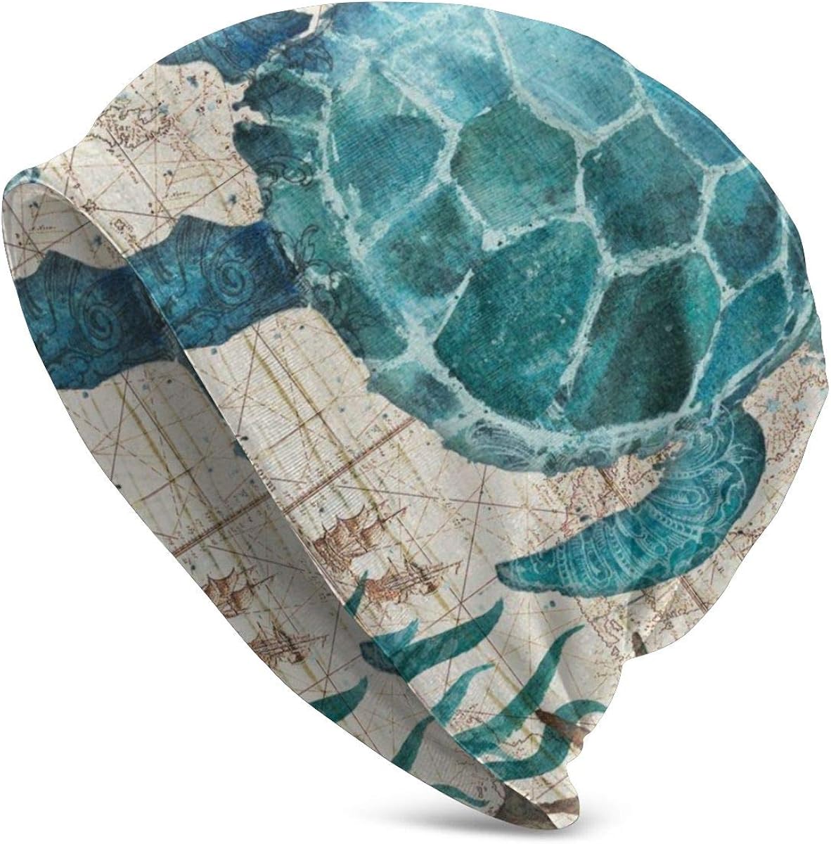 Sea Turtle Classic Men's Warm Winter Hats Knit Cuff Beanie Cap Daily ...