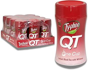Typhoo QT Instant White Tea Pack of 12 x 125g with Gift tag By The ...