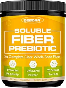 Amazon.com: ZEBORA Fiber Supplement Powder, Soluble Prebiotic Fiber ...