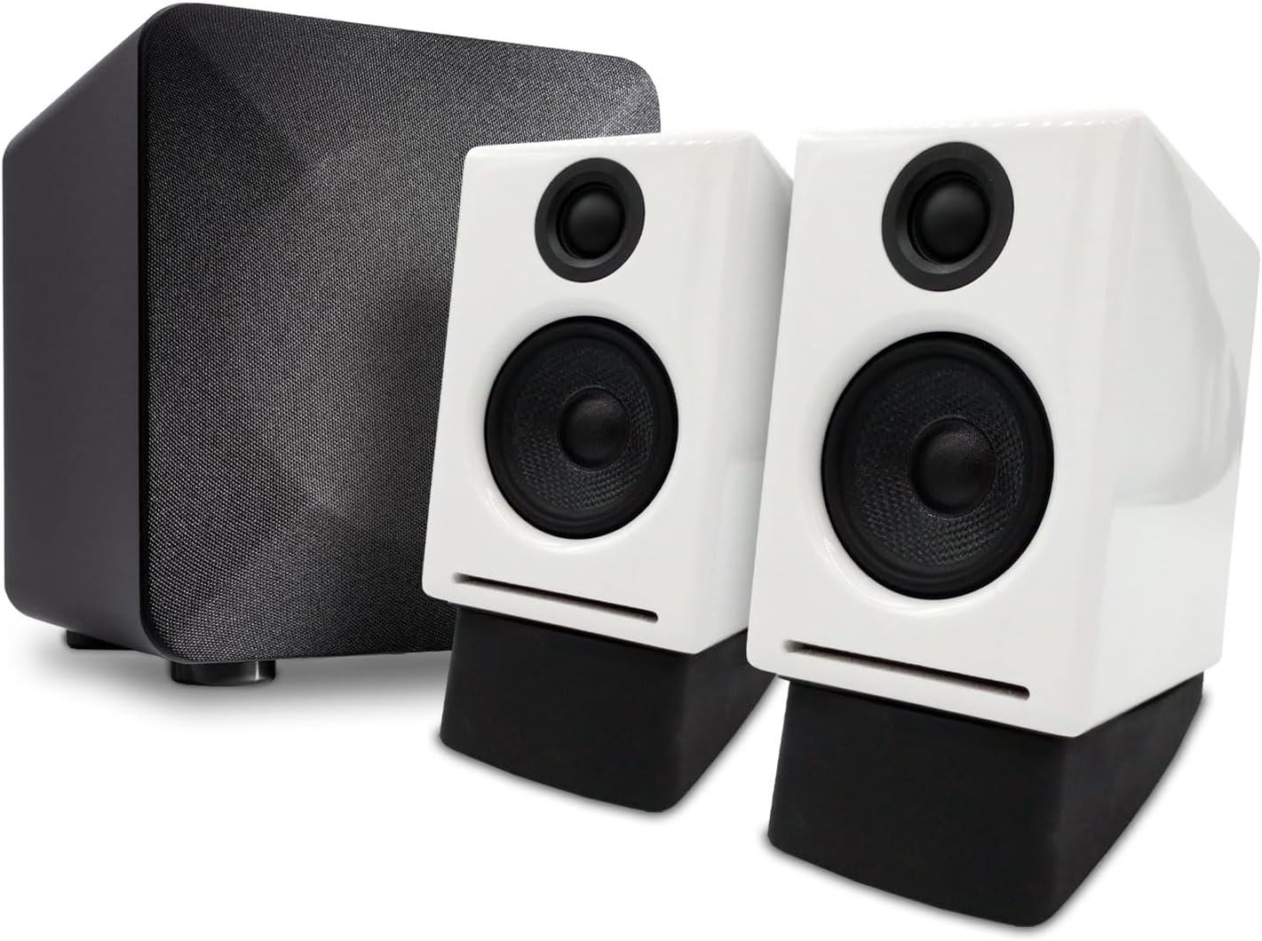 Amazon.com: Audioengine A2 White Computer Speakers with 210W S6 ...