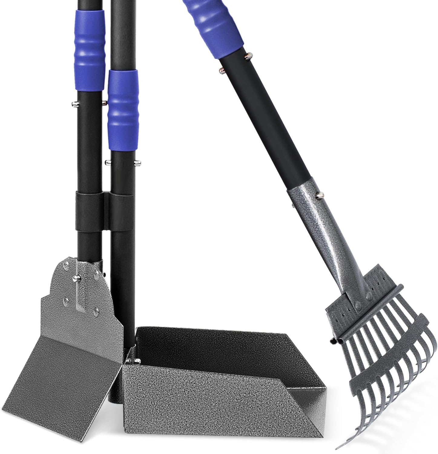 Heeyoo Dog Pooper Scooper, Dog Poop Tray and Rake Set, Pet Waste ...