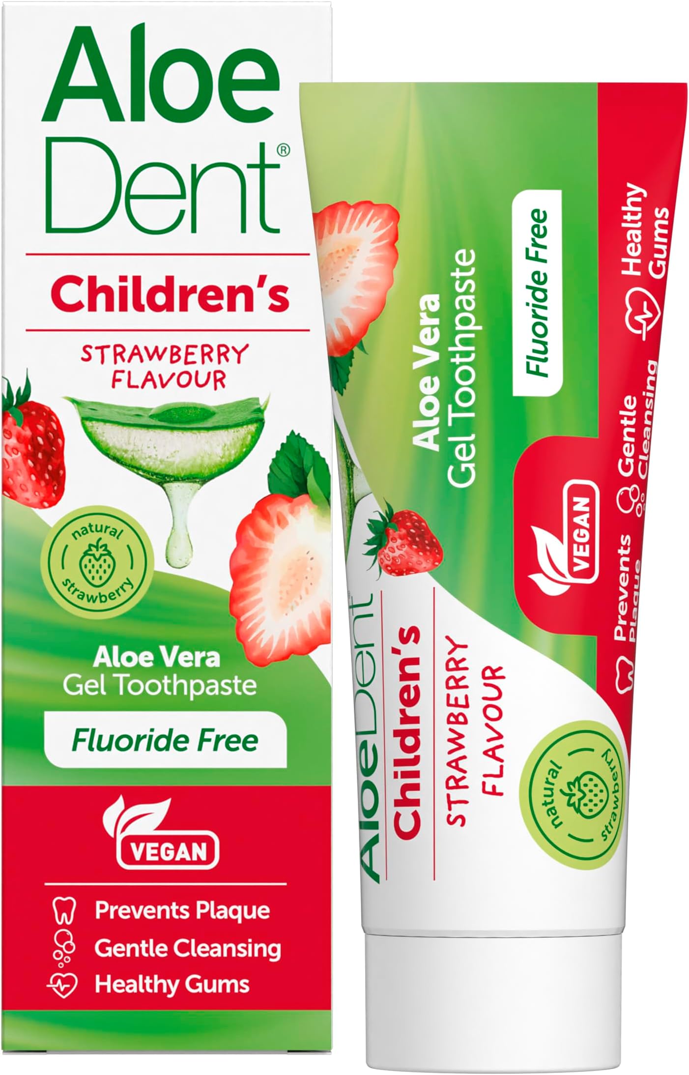 Amazon.com: AloeDent Children's Strawberry Toothpaste - 50ml : Health ...